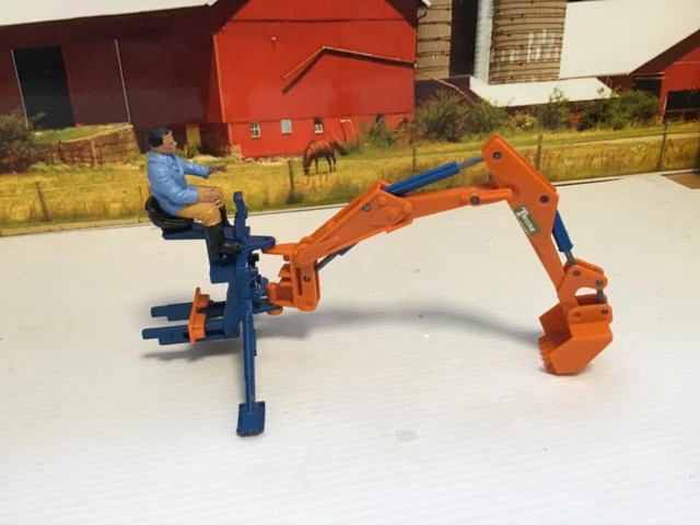 BRITAINS.1:32.FARM.TWOSE REAR EXCAVATOR,DIGGER,BACK Hoe.farmer.tractor ...