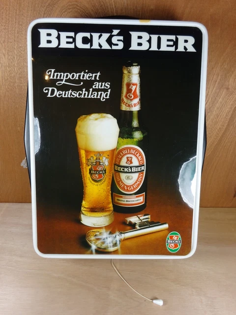 ENSEIGNE LUMINEUSE ANCIENNE Biere Beck S German Bier EUR 59,90 - PicClick FR