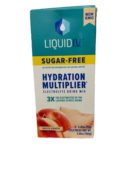 LIQUID IV HYDRATION Multiplier SUGAR FREE 8 Pack Box Flavor Options $12 ...