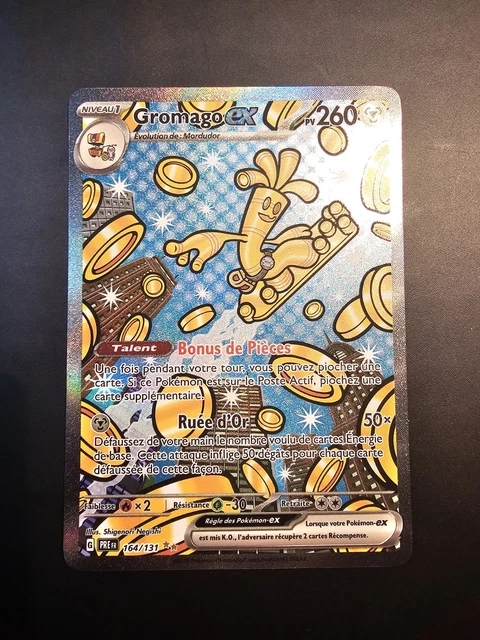 CARTE POKÉMON GROMAGO Ex Alt 164/131 Ev8.5 Évolution Prismatiques EUR 55,00 - PicClick FR