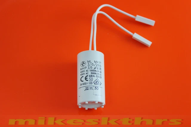 3,15UF 3,15ΜF H-KBK-S Litze + 2,8mm 450V Anlaufkondesator ...