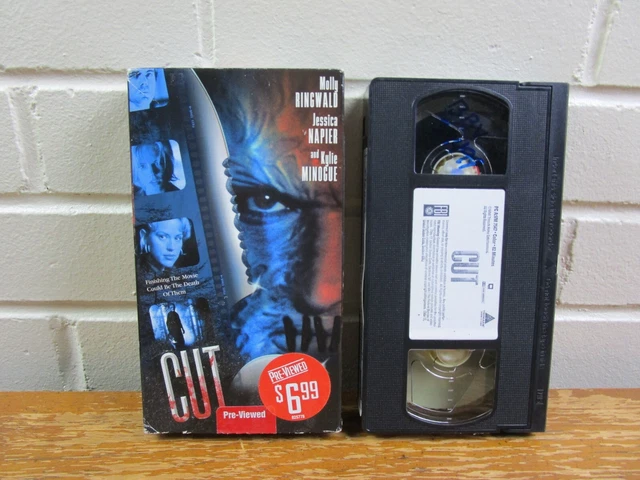 CUT VHS TAPE Horror Movie Y2K Slasher 2000 Rated R Tri-Mark Molly ...