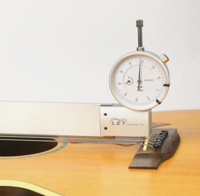 GUITAR NECK RESET Angle Deflection Meter Dial Indicator Repair tools ...