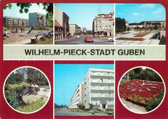 GUBEN KINDERSPIELPLATZ WILHELM Pieck Strasse Stadtpark Leninallee ...