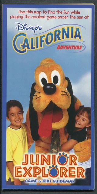 DISNEYLAND CALIFORNIA ADVENTURE Guide Map "Junior Explorer" $10.00 ...
