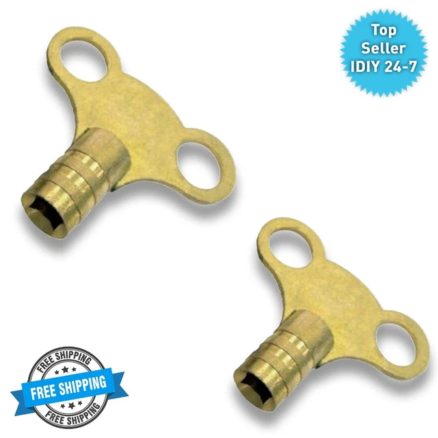 RADIATOR PLUMBING BLEED Bleeding Key Keys Solid Brass for Venting Air ...