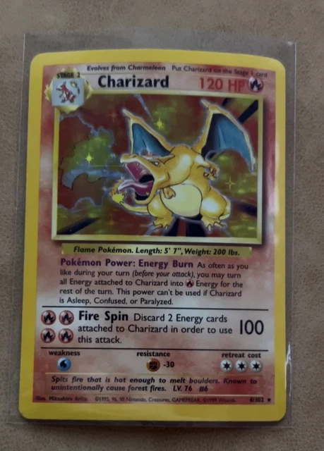 POKÉMON TCG CHARIZARD Base Set 4/102 Holo Unlimited Holo Rare £5,086.72 - PicClick UK