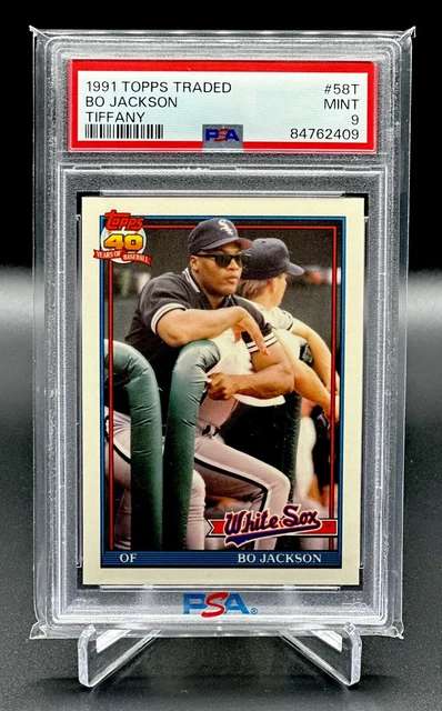 BO JACKSON - 1991 Topps Traded Tiffany #58T - PSA 9 COMME NEUF EUR 7,89 ...