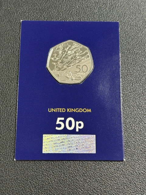 2019 UNITED KINGDOM Change Checker D Day Landings Fifty Pence Coin 50p ...