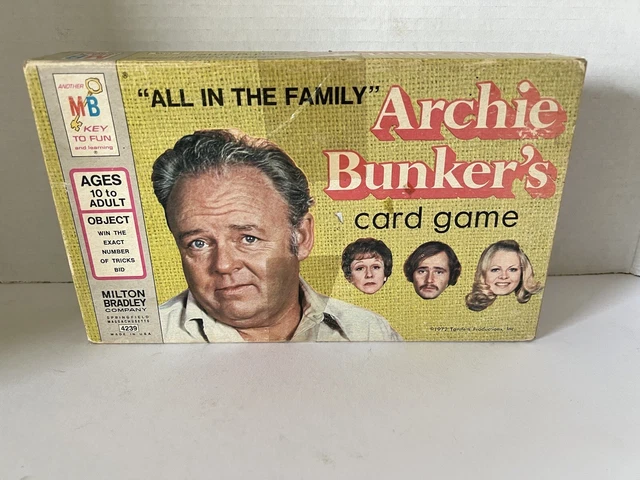 VINTAGE &ALL IN The Family" Archie Bunker's Card Game $19.99 - PicClick