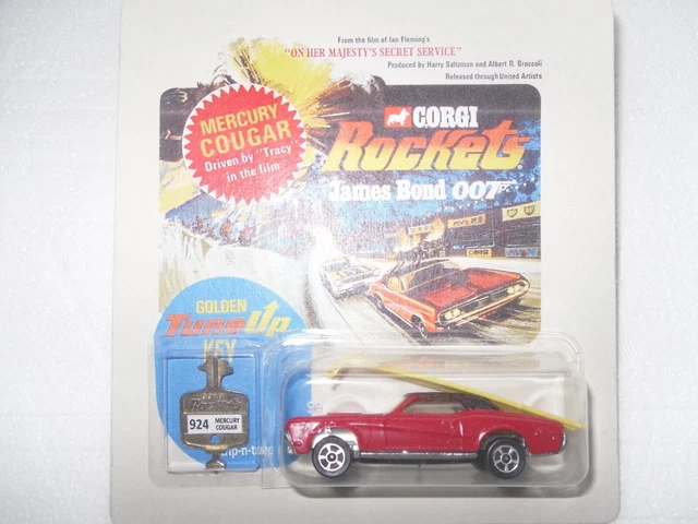 CORGI ROCKETS JUNIOR whizzwheels James Bond 007 OHMSS Mercury Cougar £ ...