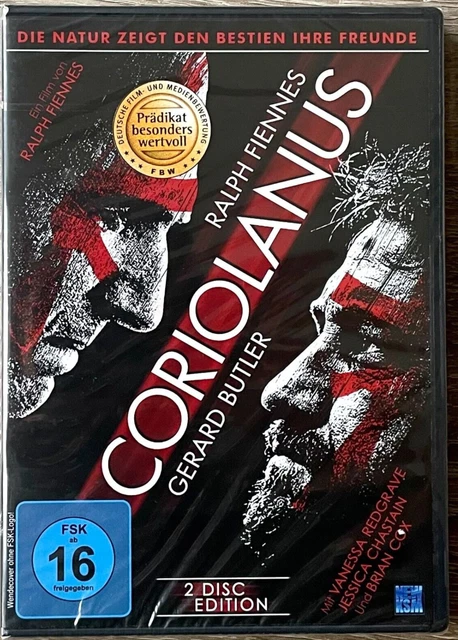 CORIOLANUS [2 DVDS], Ralph Fiennes, Gerard Butler Film NEU EUR 6,95 ...