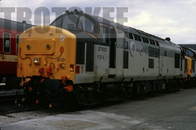 35MM SLIDE BR British Rail Diesel Loco Class 37 37610 1996 Original £4. ...