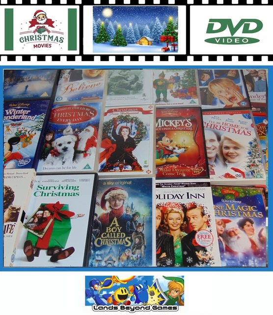 CHRISTMAS MOVIE DVD (Xmas Santa Holiday Family Festive Noel Winter ...