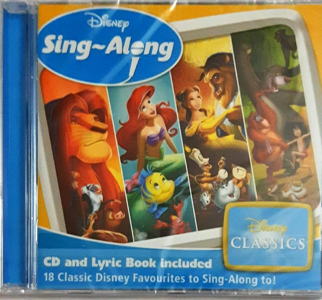 DISNEY SING ALONG Disney Classics Cd (Lyric Book Included) Sealed 18 ...