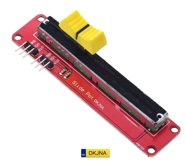 10K LINEAR SLIDE Slider Electronic Potentiometer Pot Module Dual Output ...