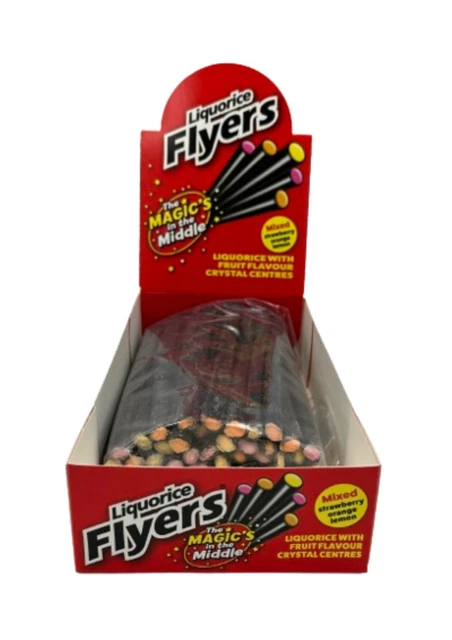FLYERS GIANT LIQUORICE Sticks Carton - 40 Assorted Flavours | Classic ...