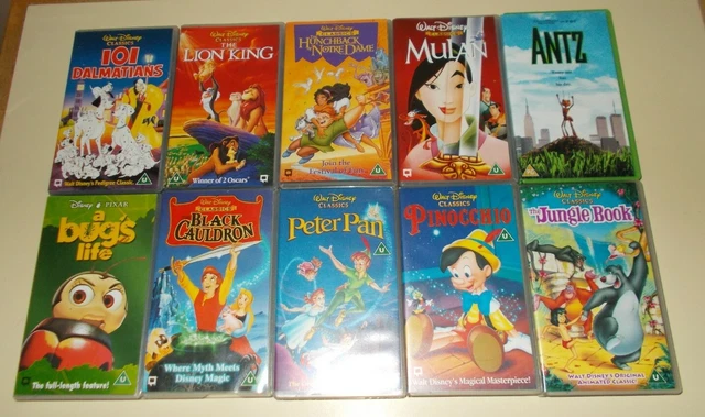 DISNEY VHS TAPES Good Condition various titles EUR 1,73 - PicClick FR