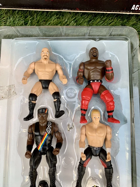 ORIGINAL BOXED 1997 WWF Jakks Mini Raw Is War Action Ring With Figures ...
