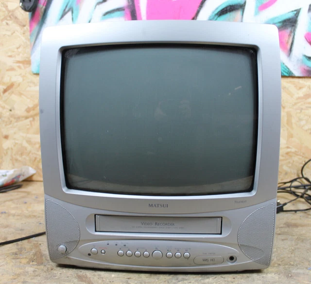 MATSUI TVR190TSIL RETRO Vintage Gaming Crt Vhs Tv Combo £28.00 ...