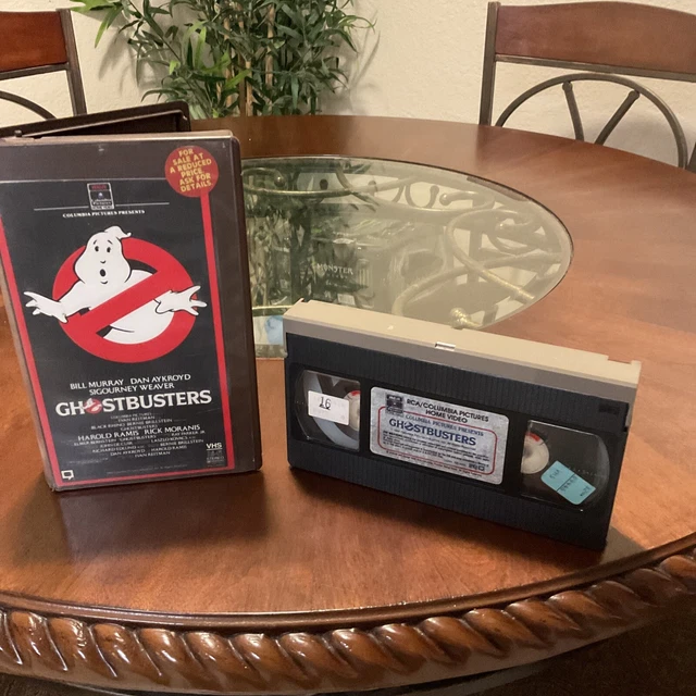 GHOSTBUSTERS, VHS SHELL, Bill Murray, Dan Aykroyd, Sigourney Weaver ...