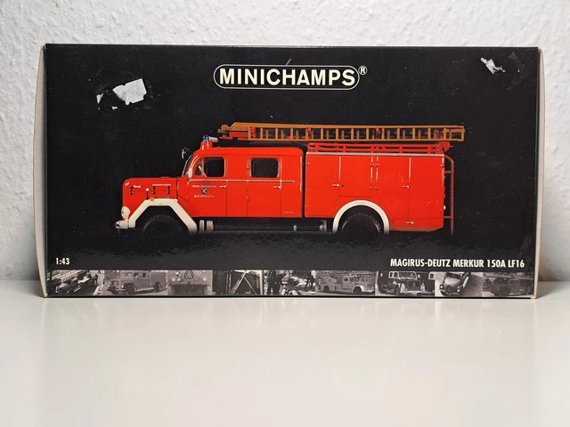 MODELL MINICHAMPS FEUERWEHR Magirus Deutz Merkur 150A LF16 1:43 OVP EUR 50,00 - PicClick DE