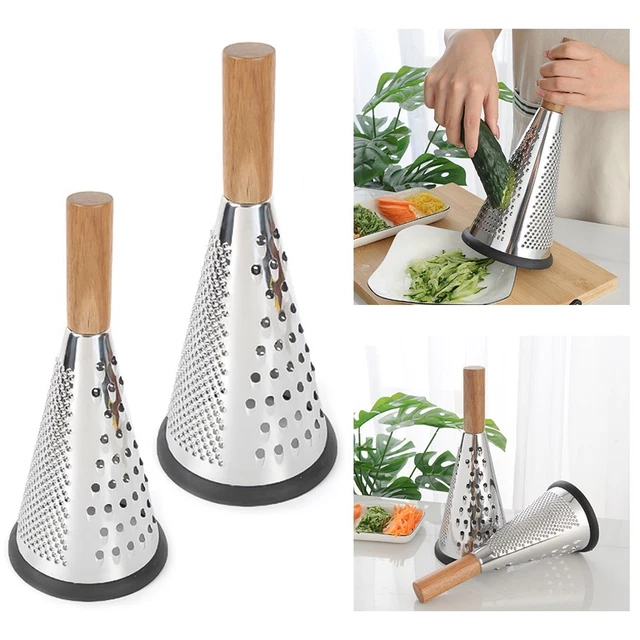 CONE GRATER STAINLESS Steel Cassette Tool Contoured Shape Butter Grater ...