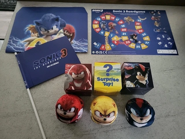 MCDONALDS HAPPY MEAL Toys 2025. Sonic The Hedgehog 3 Plush Ball Toys. BNIB £14.23 - PicClick UK