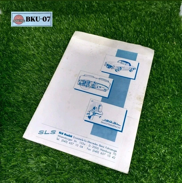 RARE ORIGINAL MERCEDES-BENZ 190 SL Parts Catalog SLS GmbH Hamburg ...