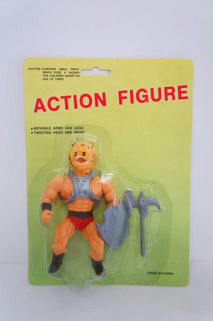MOTU KO GALAXY Warriors Heroes TIGER MAN Knockoff Generic Vintage ...