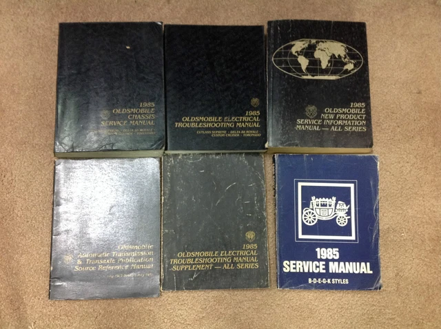 1985 OLDSMOBILE CUTLASS Supreme Toronado Delta 88 Royale Service Shop ...