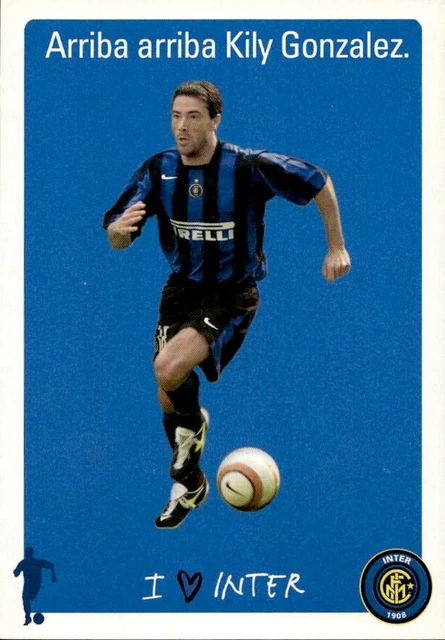 CARTOLINA CALCIATORE INTER Javier Zanetti con autografo stampato EUR 3 ...
