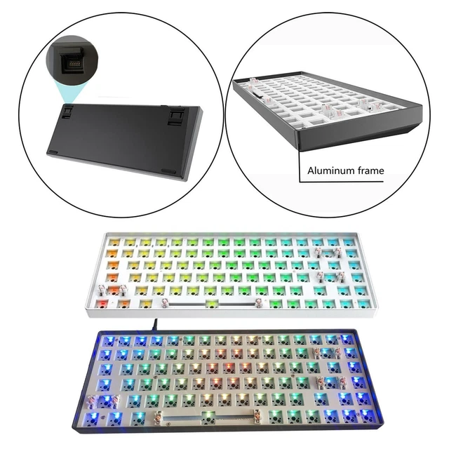 84 KEYS MODULAR Mechanical Keyboard Aluminum Alloy Frame DIY Kit £68.62 ...