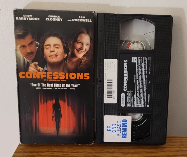 CONFESSIONS OF A Dangerous Mind VHS Drew Barrymore, Sam Rockwell ...