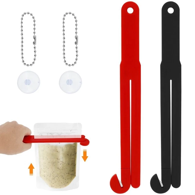 PORTABLE FOOD BAG Opener Food Pouch Squeezer Kitchen gadgets Food Bag ...