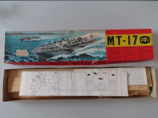 VINTAGE MTB-17 MOTOR Torpedo Boat Balsa Wood Model Kit by Dansk DMI ...