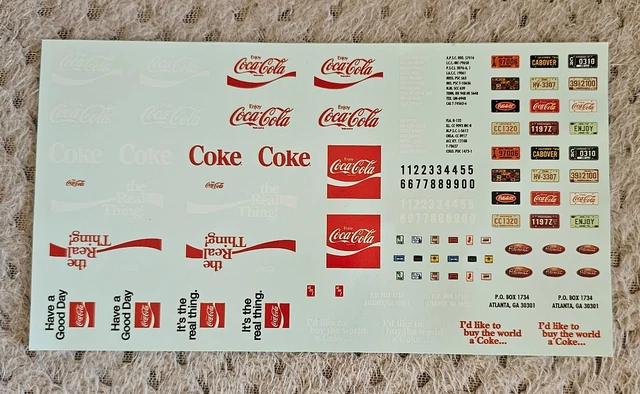 1/24 SCALE COCA Cola Waterslide decals £2.23 - PicClick UK