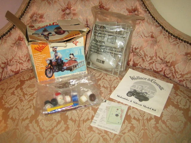 WALLACE AND GROMIT AirFix Motorbike & Sidecar Model Kit Collectable ...