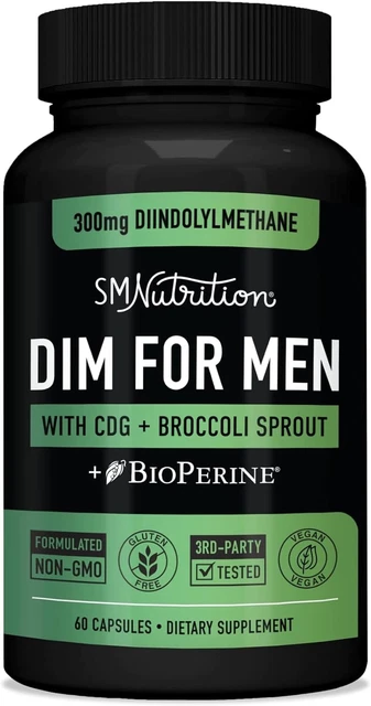 DIM 300MG SUPPLEMENT Complex (60 Capsules) Diindolylmethane Plus ...