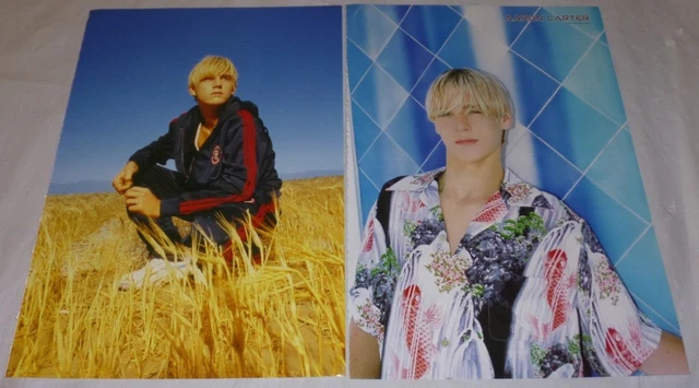 AARON CARTER X2 JAPANESE PINUPS *MEGA RARE* ANOTHER EARTHQUAKE 2001/ ...