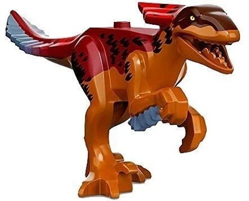 JURASSIC WORLD LEGO Mini Figurine Pyroraptor Foncé Orange Dinosaure ...