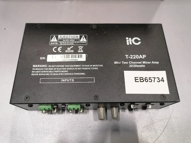 ITC T-220AP MINI Two Channel Mixer Amp - Used, Scratched EUR 28,00 ...