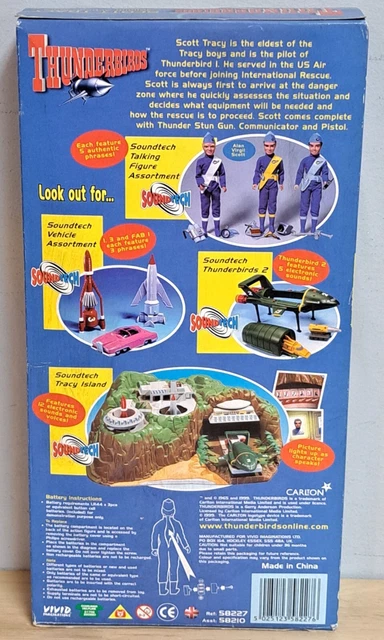 VIVID CARLTON THUNDERBIRDS Scott Tracy Talking Action Figure $99.00 ...