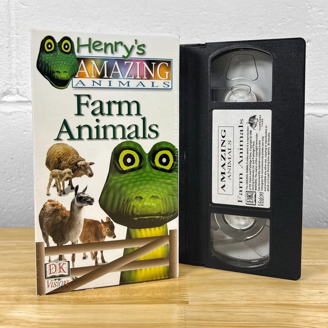 HENRY’S AMAZING FARM Animals VHS Tape 1996 DK Vision Educational Kids ...