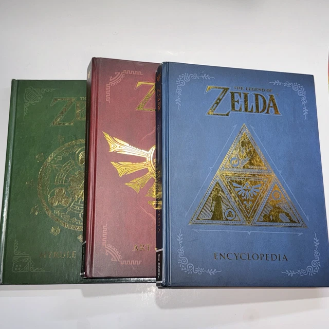 THE LEGEND OF Zelda 3 Book Set Hyrule Historia, Art&Artifacts ...