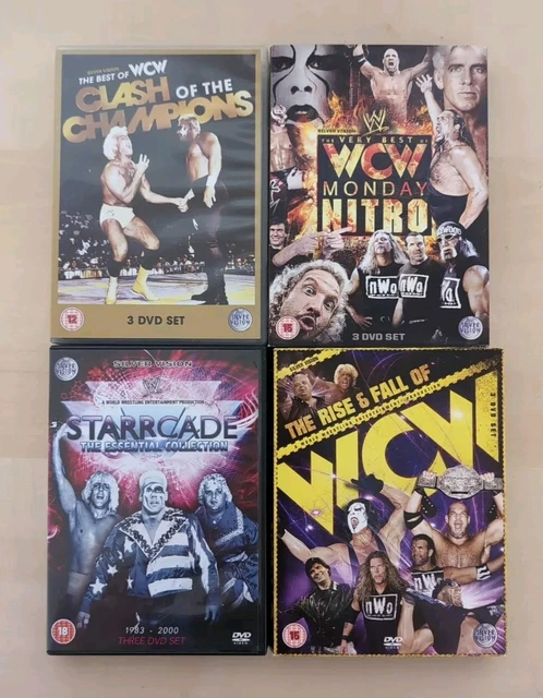 SILVER VISION WCW Wrestling DVD Boxset Bundle - Starrcade Nitro & More ...