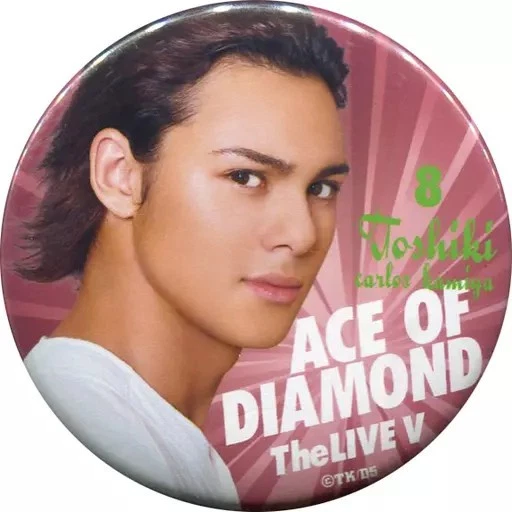 BADGE PINS HIKARU Ota Carlos Toshiki Kamiya Can Badge "Ace of Diamond ...
