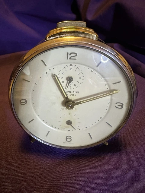 JUNGHANS TRIVOX SILENTIC Alarm Clock Made in Germany c1960 £21.48 ...