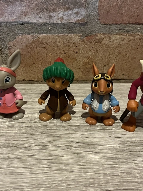 PETER RABBIT POSABLE Figures x5 CBeebies Benjamin Lily Mr Tod with tail ...