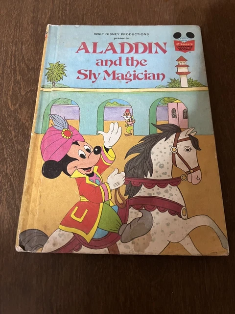 WALT DISNEY ALADDIN And The Sly Magician 1st edition 1980 Mickey Mouse ...